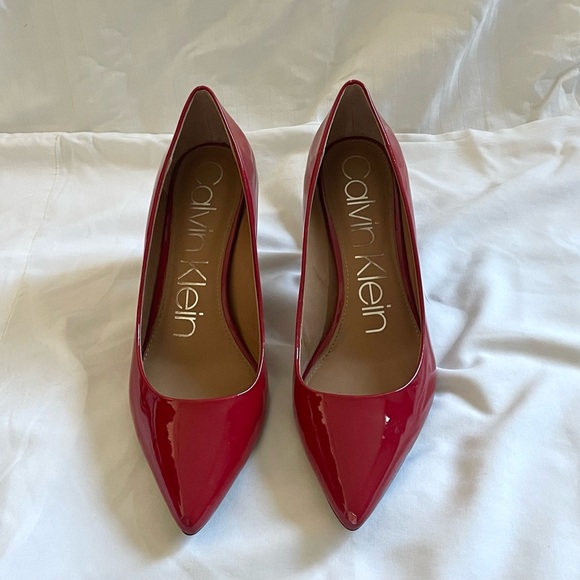 Calvin Klein | Shoes | Vintage Red High Heels | Poshmark